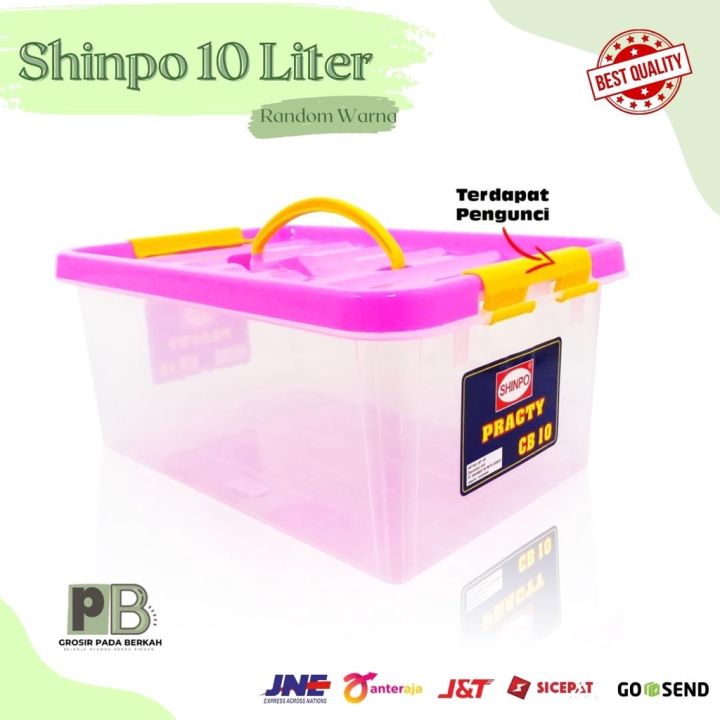 Shinpo 10 Liter - Kontainer Baju - Kontainer Makanan - CB 10 Liter ...