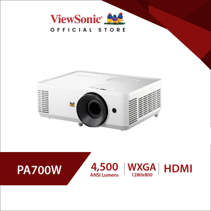 ViewSonic PA700W 4,500 ANSI Lumens WXGA Business & Education Projector ...