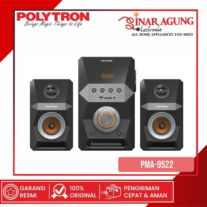 POLYTRON PMA-9522 / PMA9522 BLUETOOTH SPEAKER - GARANSI RESMI | Lazada ...