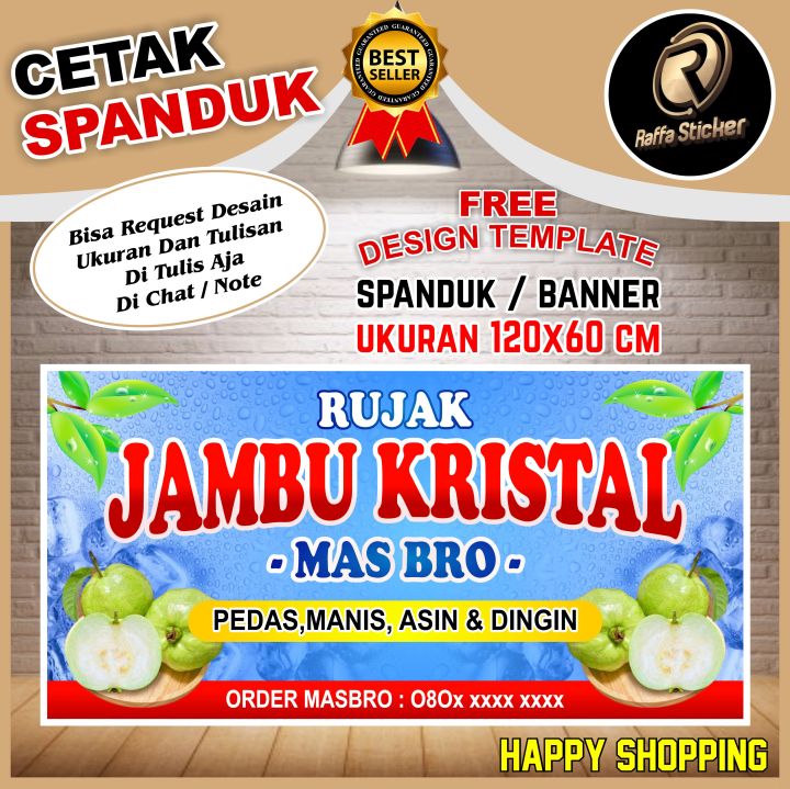 Spanduk Banner Rujak Jambu Kristal Viral Spanduk Rujak Jambu Kristal ...