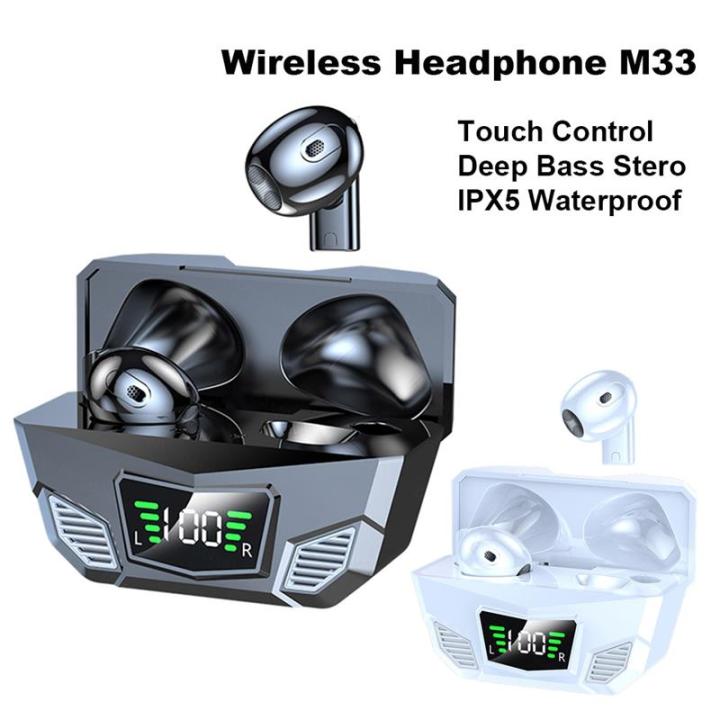 M33 Wireless Earphones Touch Control Bluetooth-compatible Headphone ...