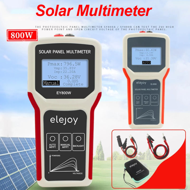 SEESII ELEJOY EY800W Solar Multimeter Upgrades Handheld Portable ...