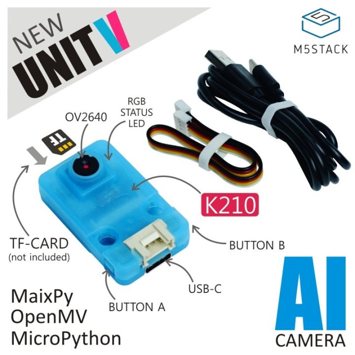 M5stack Official Unitv Ai Camera By Kendryte K210 Dual-core 64bit Risc-v Cpu Convolutionalneural ...