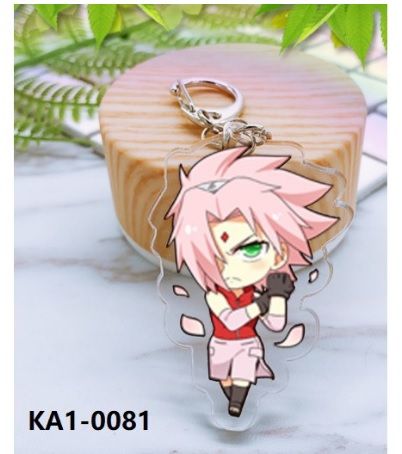 Naruto Key Chain Stainless Steel KeyChain Ring Keyring Boruto Sasuke ...