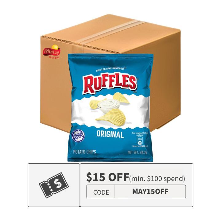 Ruffles Original Potato Chips Snacks 28.3g (Carton of 50) | Lazada ...