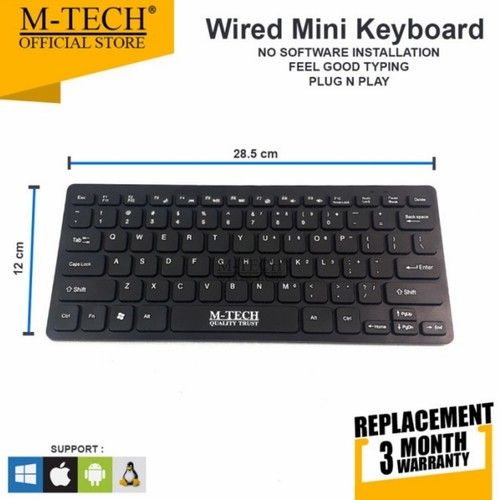Keyboard Mini M-Tech MT-08 Keyboard External Mini Keyboard Usb Mini ...