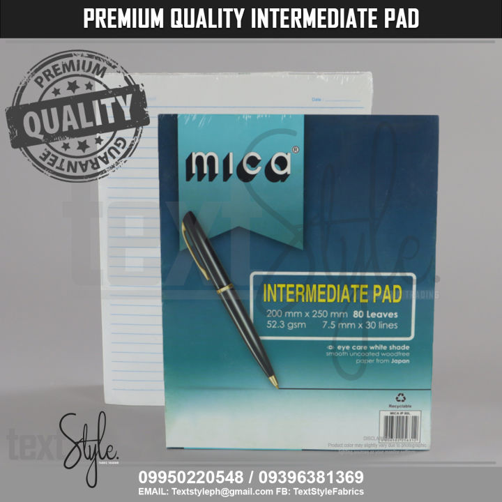 Textstyle Premium Quality MICA Intermediate Pad Paper 80 Leaves - Paper ...
