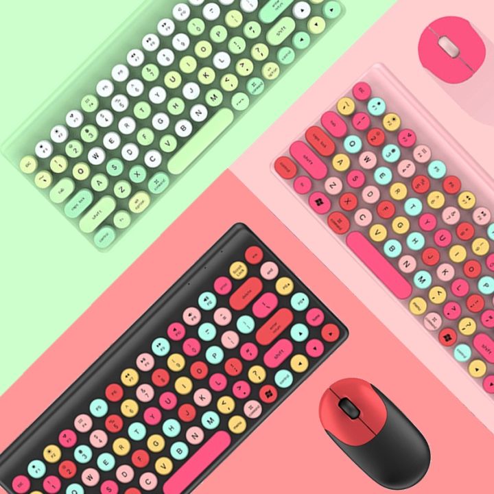 Firewolf Mixed Candy color 86-Keys 2.4G Wireless Gaming Keyboard and ...