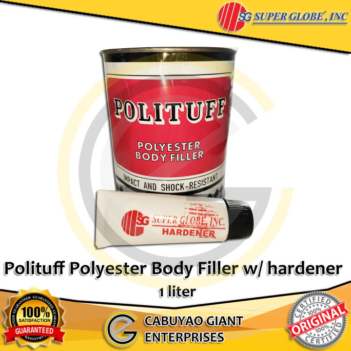 Polituff Polyester Body Filler Impact and Shock Resistant (1 liter ...