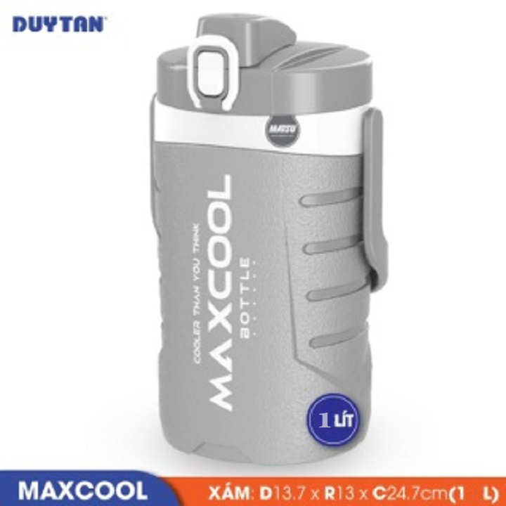 [DEAL TẾT - MaxCool] Bình Giữ Nhiệt Nhựa Duy Tân MaxCool 1 Lít có vòi, có quai xách tiện lợi ...
