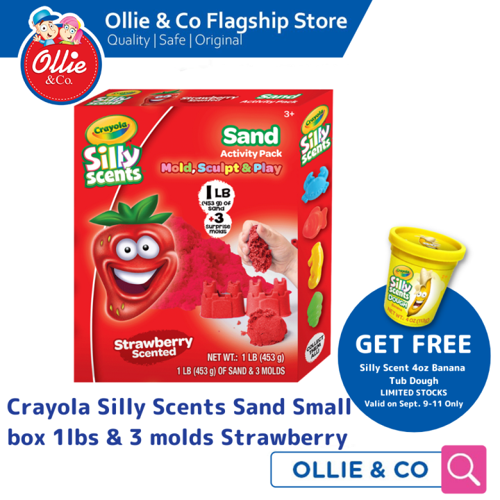 Crayola Silly Scents Sand Small box 1lbs & 3 molds - Strawberry | Lazada PH