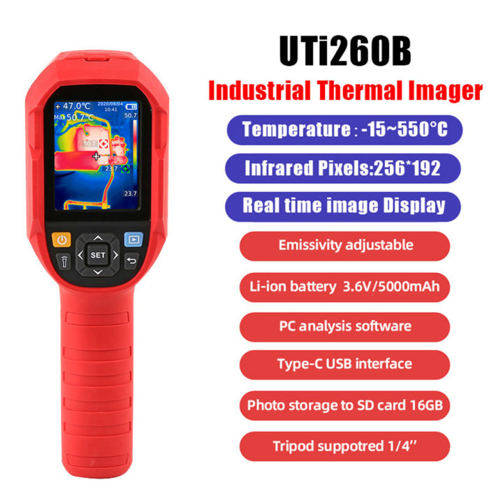 UNI-T UTi260B Infrared Thermal Imager -15~550°C Industrial Thermal ...