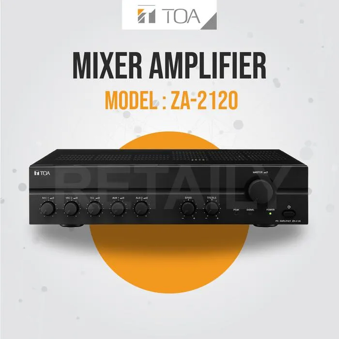 MIXER AMPLIFIER TOA POWER AMPLI AMPLIFIER MODEL ZA-2120 |GARANSI RESMI ...