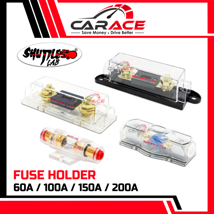 SHUTTLE LAB Fuse Holder 60A 100A 150A 200A 250A Gold Plated Car Audio ...
