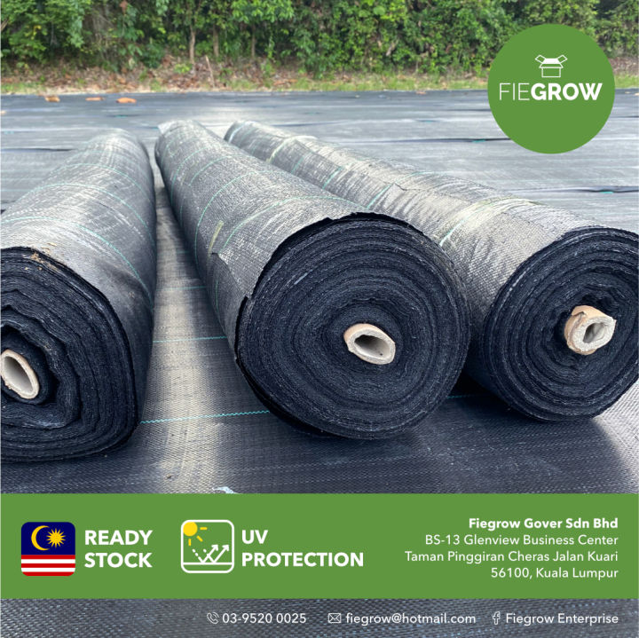 Weedmat Weed Control Mat 100GSM 2M X 200M Penutup Tanah Bumi | Lazada