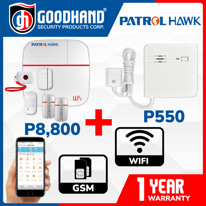 Patrol Hawk Intruder Alarm Smart Wi-Fi & GSM Security System, Control ...