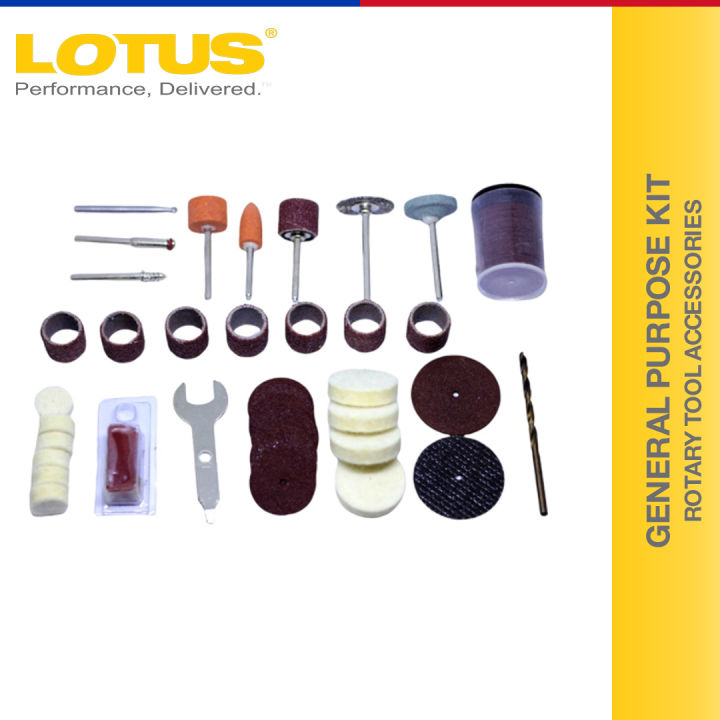 Lotus General Purpose Kit -Rotary Tool Accessories | Lazada PH