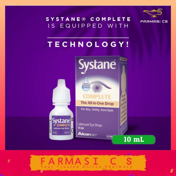 Alcon Systane Complete The All-In-One Drop Lubricant Eye Drop 10mL EXP ...