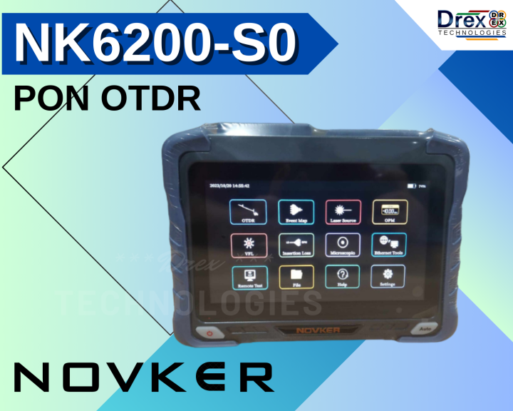Novker NK6200-S0 PON OTDR Optical Time Domain Reflectometer Singlemode ...