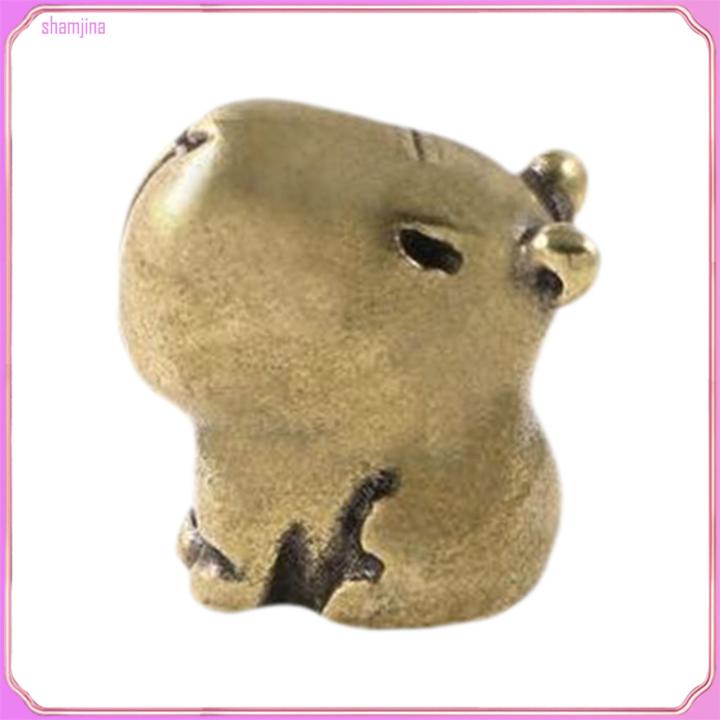 shamjina Brass Capybara Figurine Capybara Small Statue Mini Souvenir ...