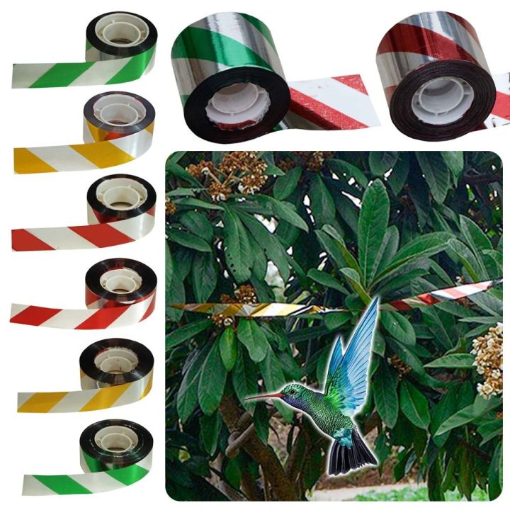UNMEGONI 50M/100M/300M Flashing Hanging Bird Repellent Ribbon Adhesive ...