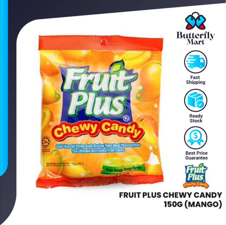 Fruit Plus Chewy Candy 150g (Mango) Gula Gula Kenyal perisa mangga ...