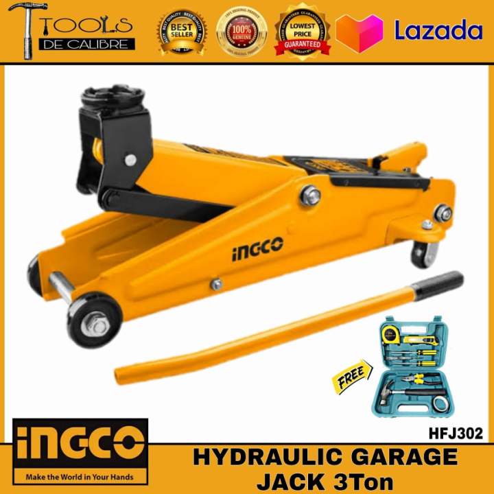INGCO Hydraulic Floor Jack Stand 3 Ton (HFJ302) w/ FREE TOOLSET | Lazada PH