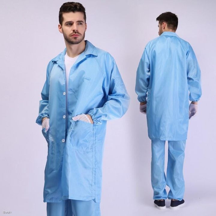 Anti Static Lab Gown Esd Smock Gown Work Jacket Factory Clean Room Suit ...