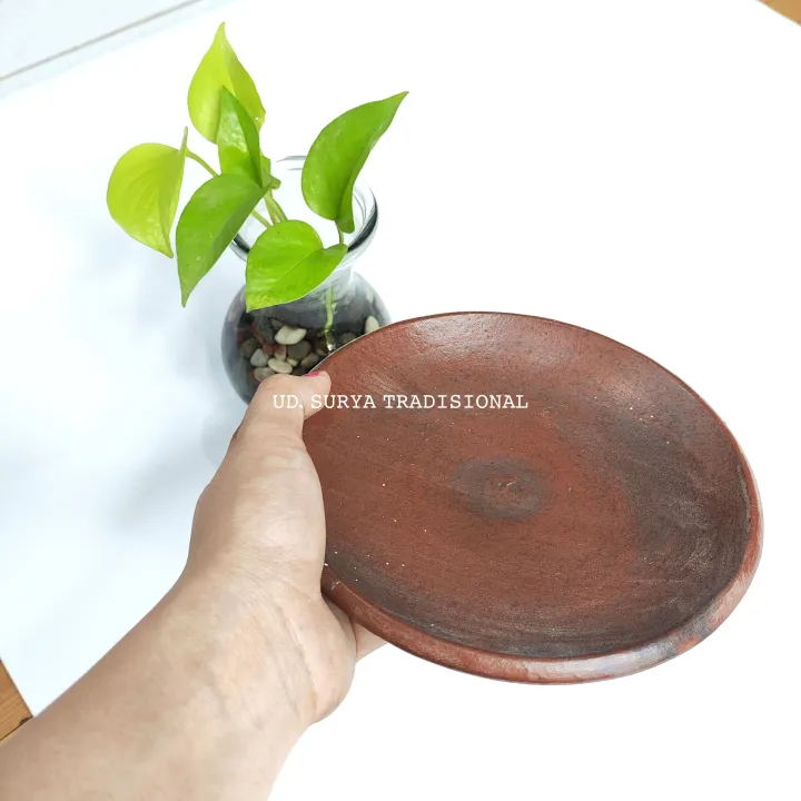 Piring tanah liat | piring tradisional unik | food grade | Lazada Indonesia