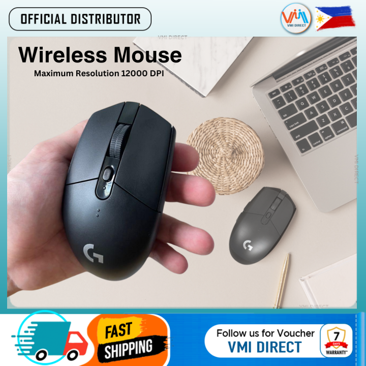 G304 Lightspeed Wireless Gaming Mouse, Hero Sensor, Compatible with PC ...