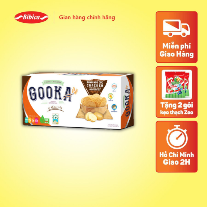 Bánh Gooka Cracker Ngũ Cốc Khoai Tây Bibica 160g | Lazada.vn