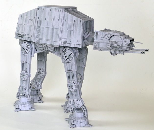 3D Papercraft AT-AT Walker Star Wars Realistic Pola Kertas DIY | Lazada ...