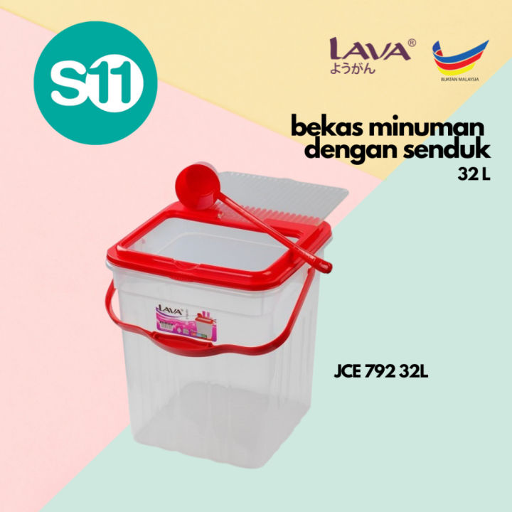 LAVA Juice Container With Ladle Water Dispenser Bekas Minuman Sejuk 13 ...