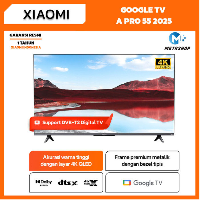 XIAOMI Mi Google TV 55" Inch A Pro 2025 4K 60Hz QLED Dolby Smart ...