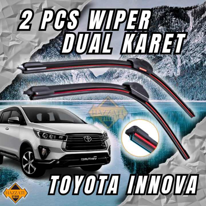 Wiper Dual Karet Frameless Model Double Blade TOYOTA INNOVA - Wifer ...