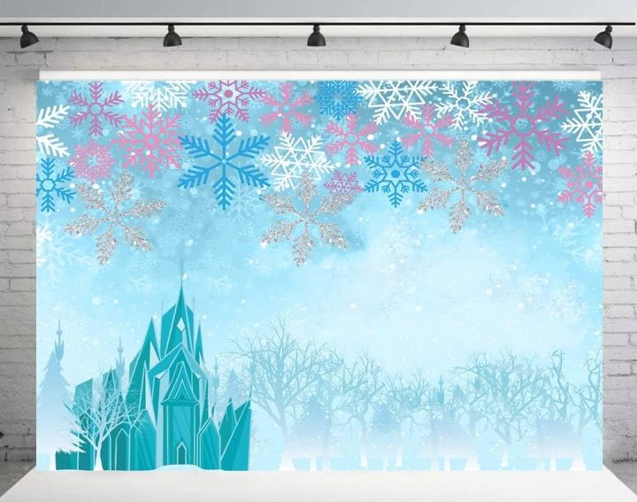 Winter Photography Backdrop Shiny Snowflakes Photo Backgroup Christmas ...