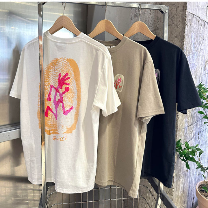 GRAMICCI Little Wild Man Logo Printed Short Sleeve T-shirt Front and ...