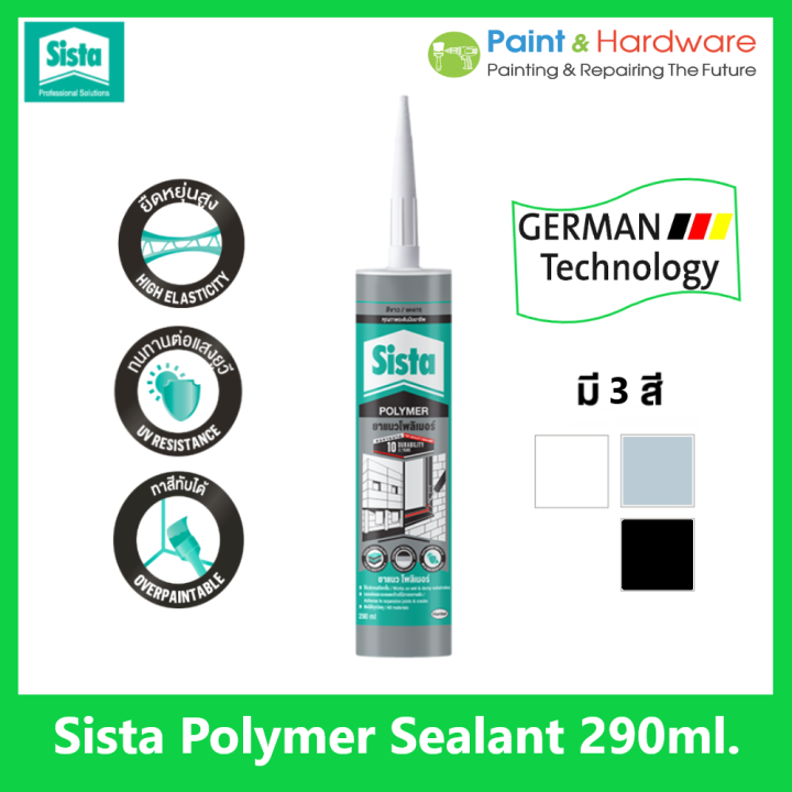 ซีสต้า โพลีเมอร์ยาแนว 290ml. Sista Polymer Sealant 290 ml. กาวยาแนว เอ็มเอส โพลีเมอร์ ขนาด 290 ...