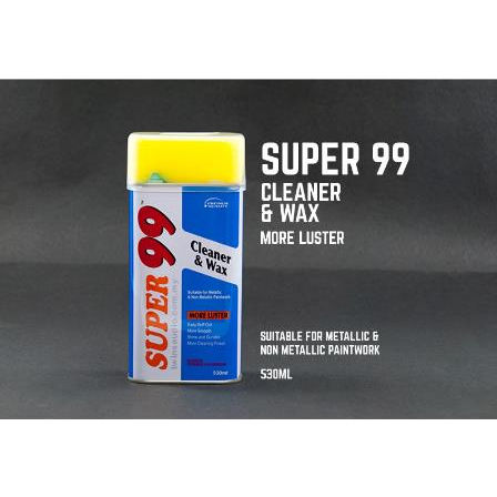 Super 99 Luster Cleaner Wax & Ultra Clean Metallic Wax Polish Shining ...