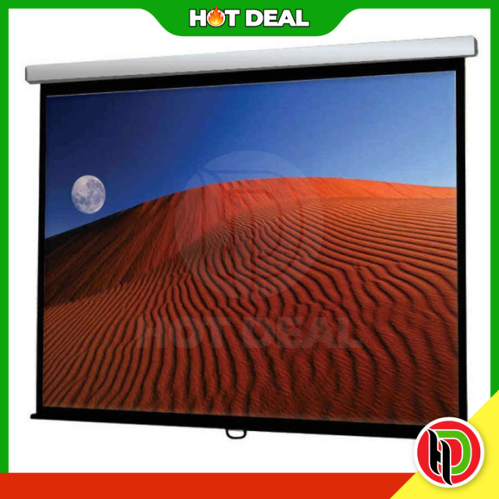 Hotdeal 3Rex 84 x 84 ( 7x7 ) 96x96 (8x8 ( Manual Wall Projector Screen ...