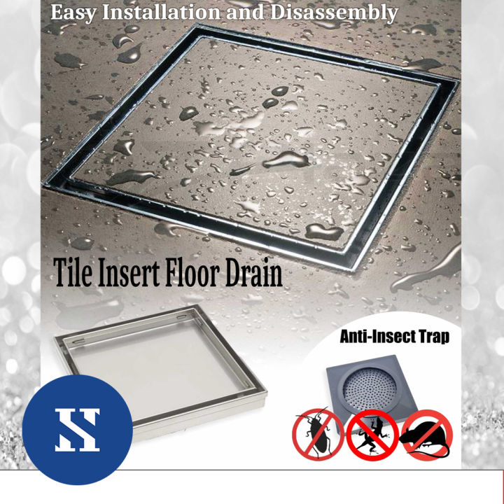 130mm Floor Trap Floor Grating Anti Cockroach ABS Base Smart Floor Trap ...