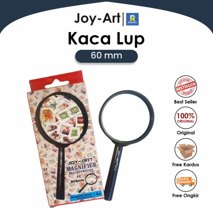 Kaca Pembesar / Lup Joy-Art Magnifier Glass 60 mm Original | Lazada ...