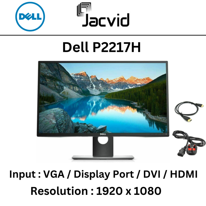 Refurbished Monitor Dell P2217 (HD) / P2217H (Full HD) 22 Inch with ...
