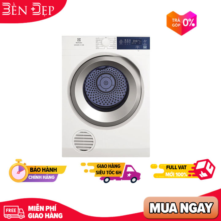 [TRẢ GÓP 0%] Máy sấy thông hơi Electrolux UltimateCare 8 kg EDV804H3WC ...