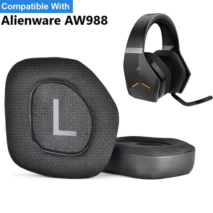 1คู่เจลทำความเย็นจุกหูฟังสำหรับ Alienware AW988เบาะแผ่นรองหูฟังที่ครอบ ...