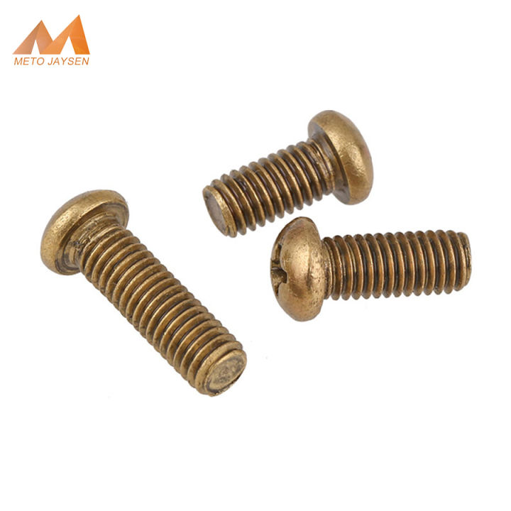 Brass Round Head Cross Recessed Machine Screw Phillips Head Metric ...