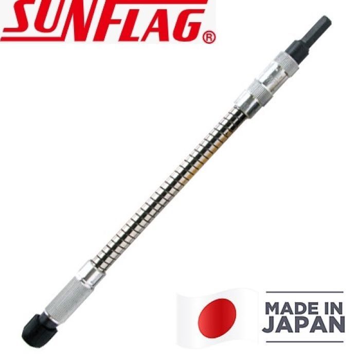 SUNFLAG FB19 FLEXIBLE SHAFT 1/4" DR 195mm FLEXIBLE SHAFT WITH #2 X 45mm ...