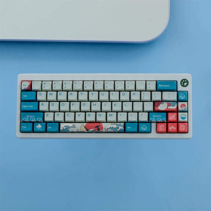 【New arrival】 Gmk-Juego De 126 Teclas De Coral Sea Pbt Dye Sublimacin Perfil Xda Para Keychron ...