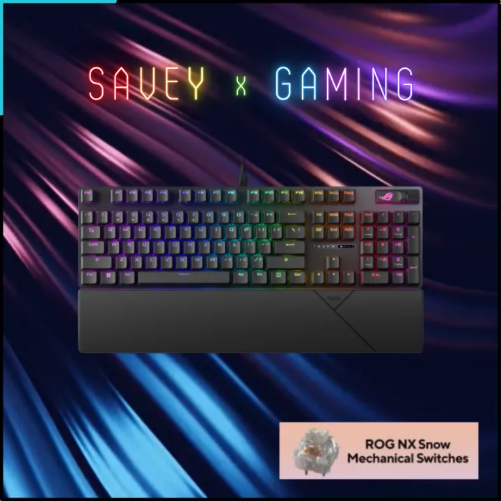 (SG SELLER) ASUS ROG STRIX SCOPE II Gaming Keyboard - 100% Full Size ...