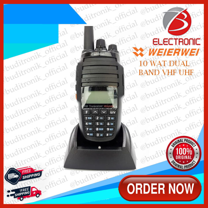 RADIO HT WEIERWEI VEV-UV888 ( DUAL BAND ) 10 WATT | Lazada Indonesia